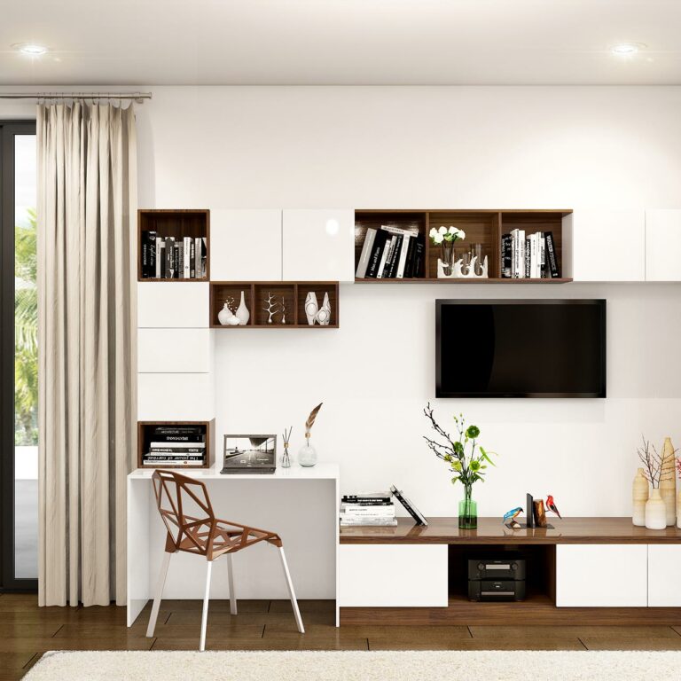 Bedroom TV Unit Designs - Cabinets and Panels | DesignCafe