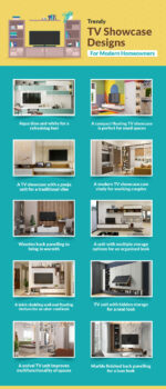 15 Latest TV Showcase Designs For Your Home | DesignCafe