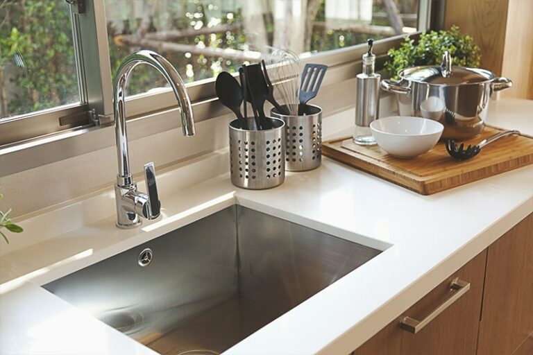 Different Types of Kitchen Sink Designs in India | Design Cafe
