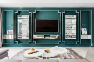 Modern Showcase Designs For Living Room | DesignCafe