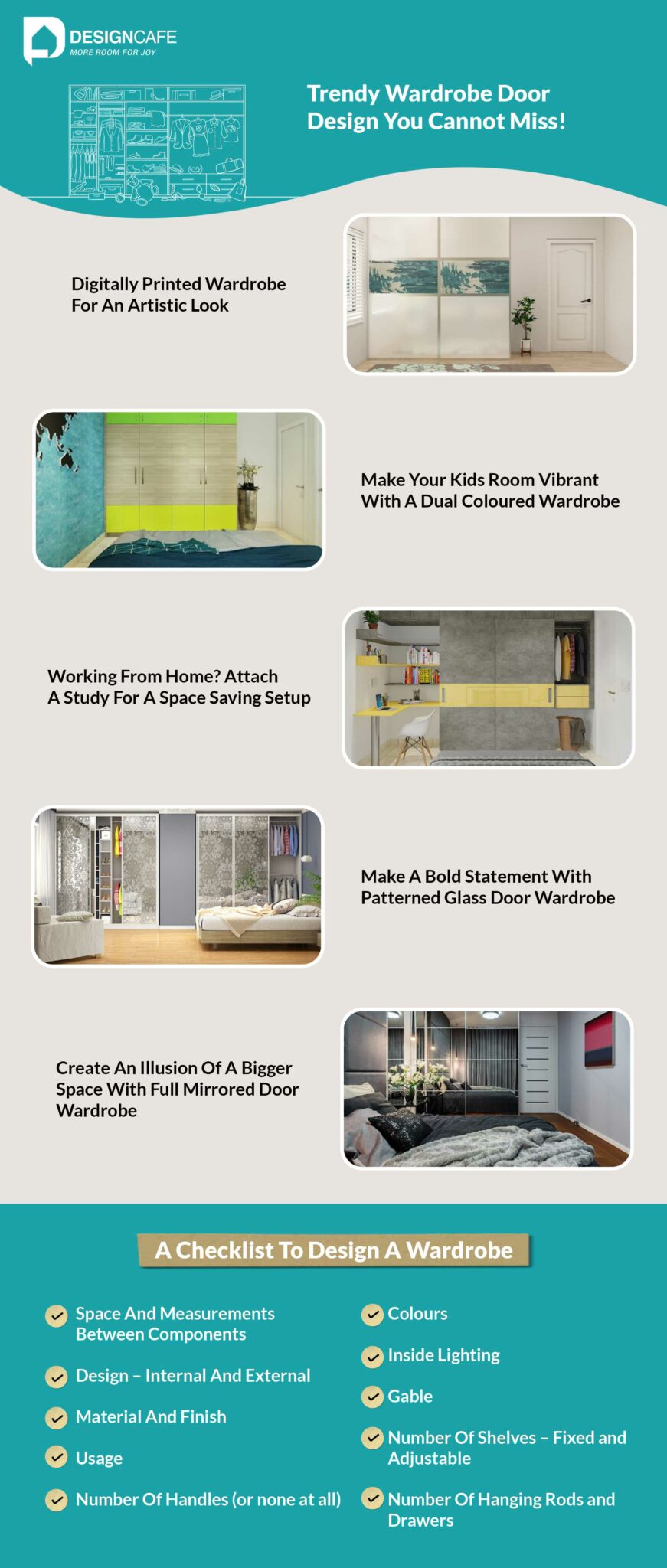 25 Creative Wardrobe Door Design Ideas to Transform Your Space
