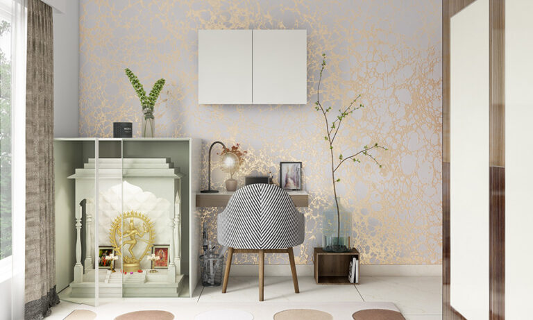 10 Beautiful Gold Wallpaper Ideas For Your Home | DesignCafe