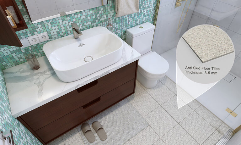 A Guide To Bathroom Flooring Materials | DesignCafe