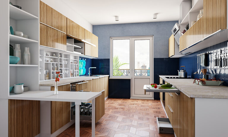 20 Beautiful Parallel Kitchen Designs For Home | DesignCafe