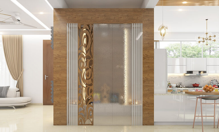 Stunning Pooja Room Door Designs With Glass | DesignCafe
