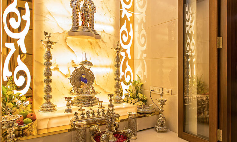 Stunning Pooja Room Door Designs With Glass | DesignCafe