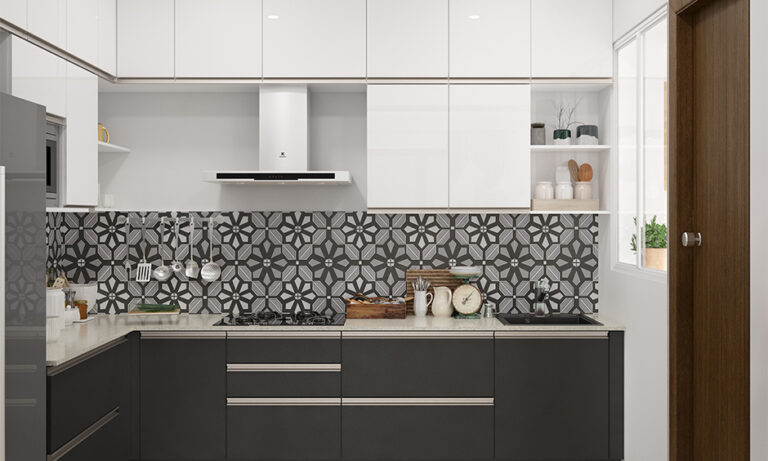 Modern Black And Dark Backsplash Tiles For Kitchen