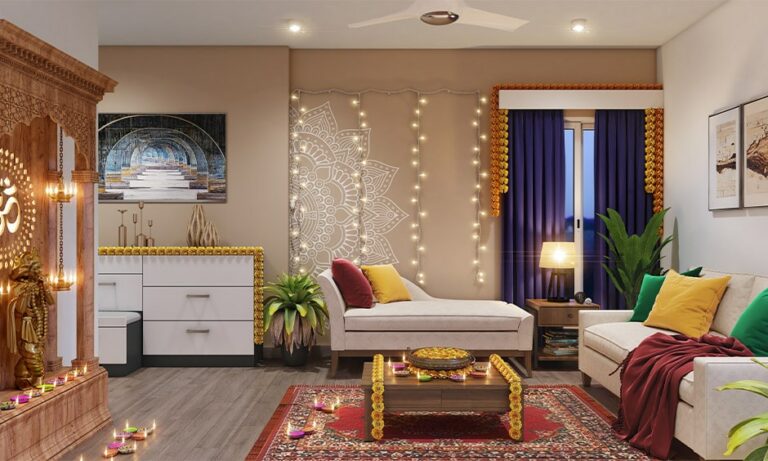 Diwali Decoration Ideas For Living Room | DesignCafe