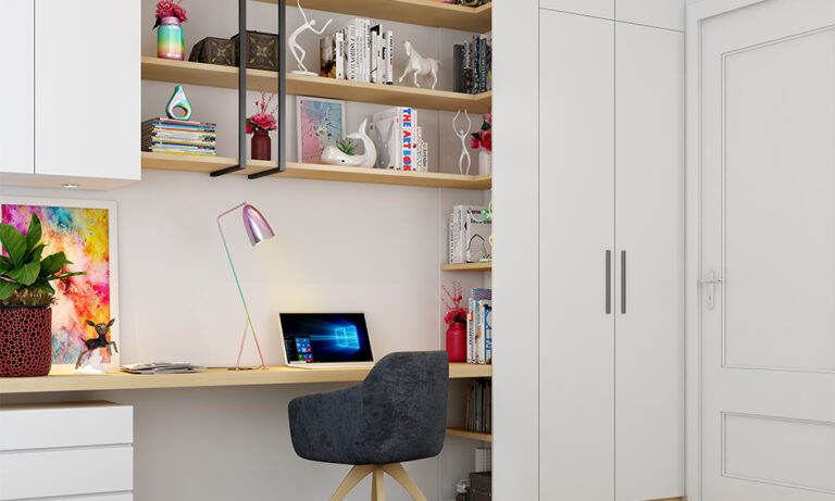 Wall Mounted Study Table Design Ideas | DesignCafe
