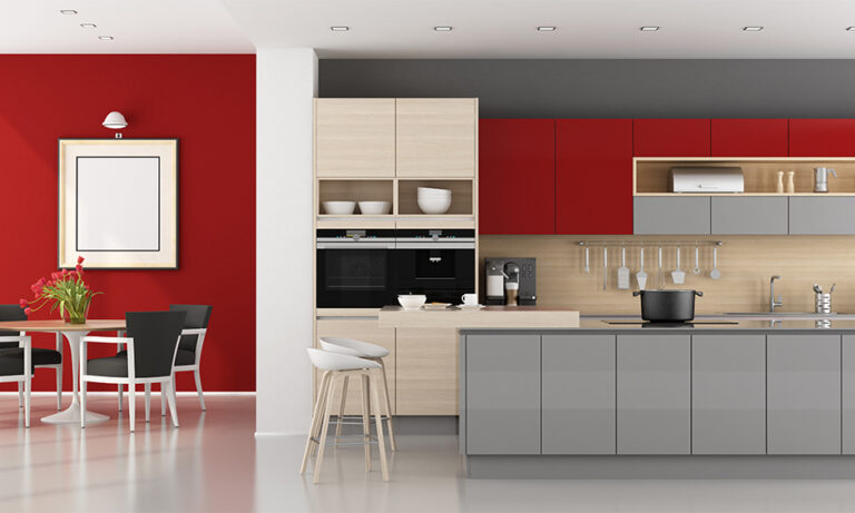 Vibrant Red Kitchen Design Ideas | DesignCafe