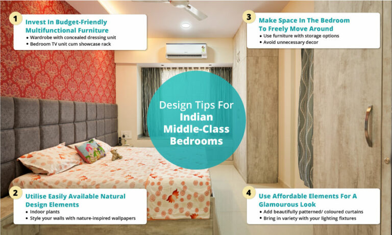 10 Middle Class Indian Bedroom Design Ideas | DesignCafe