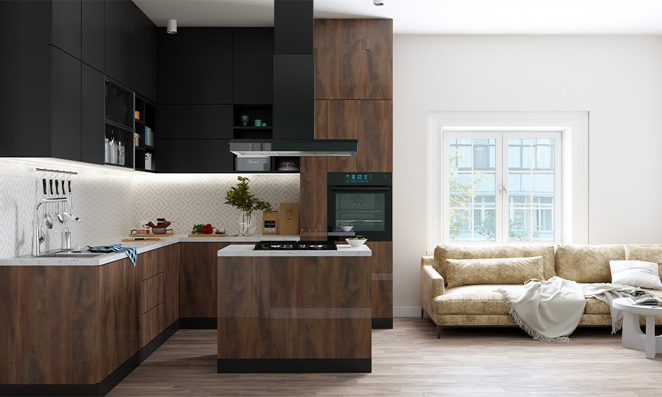 Small Open Kitchen With Living Room Designs In India Tutorial Pics Small Open Kitchen With Living Room Designs In India Tutorial Pics