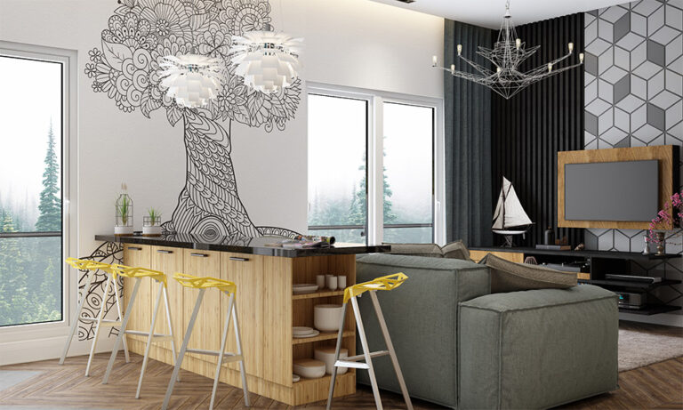 Get Creative With Elegant Vinyl Wall Decals For Your Home | DesignCafe