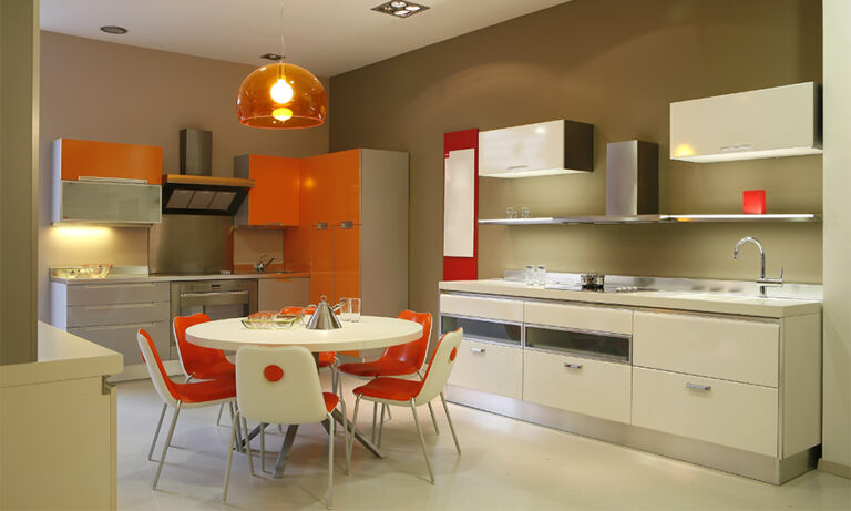 Orange Modular Kitchen Design Ideas For Your Home