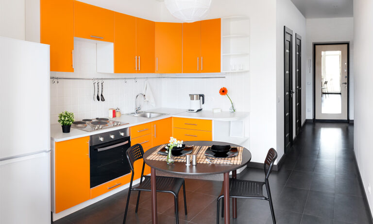 Orange Modular Kitchen Design Ideas For Your Home