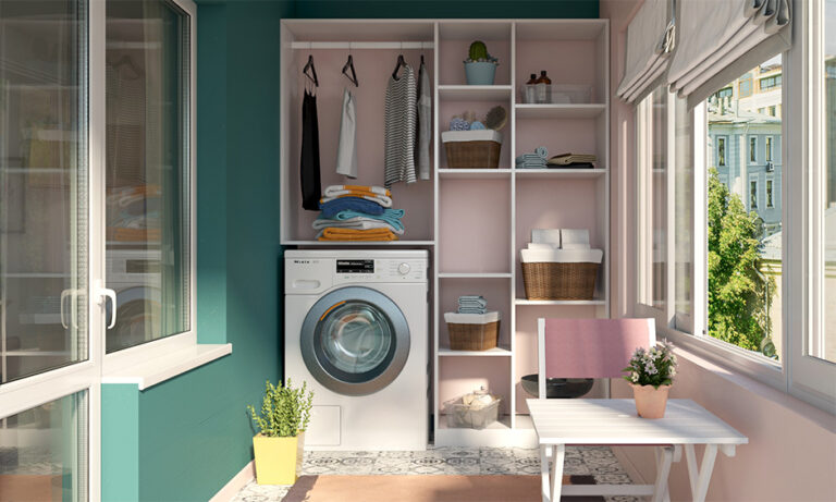 Balcony Laundry Room Design Ideas For Your Home | DesignCafe