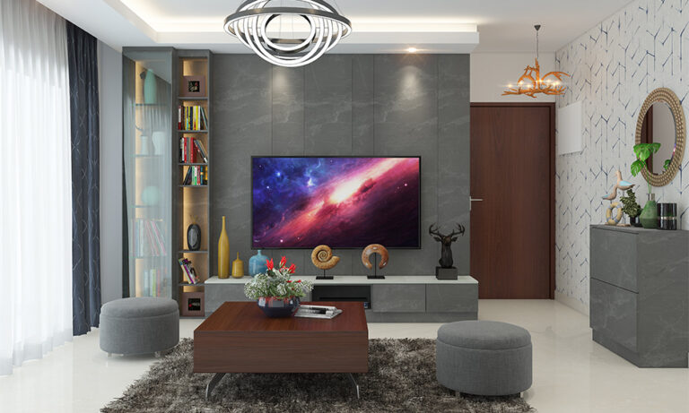 Showcase Designs For Living Room With Glass | DesignCafe