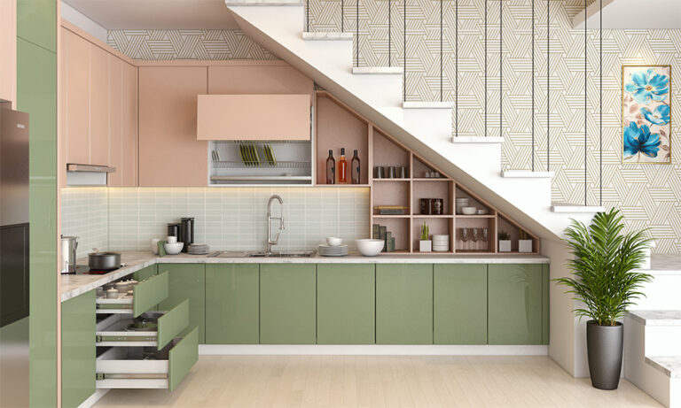 Kitchen Under Stairs Design For Your Home | DesignCafe