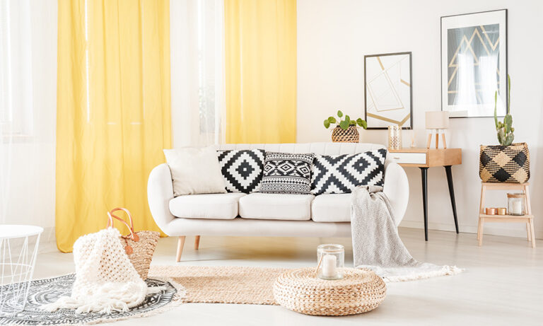 How To Choose Curtains For Living Room | DesignCafe