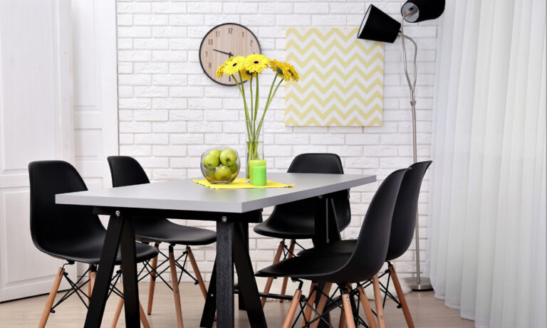 Black And White Dining Table Ideas | DesignCafe