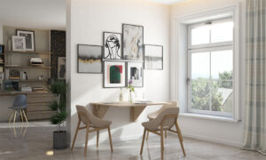 Wall-Mounted Dining Table Transforms Small Spaces