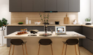 Home Office Workstation Desk For Two Persons | DesignCafe