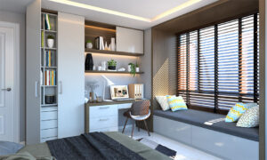 Bedroom With Study Table Design For Your Home