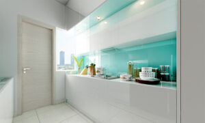 Back Painted Glass Kitchen Designs For Your Home | DesignCafe