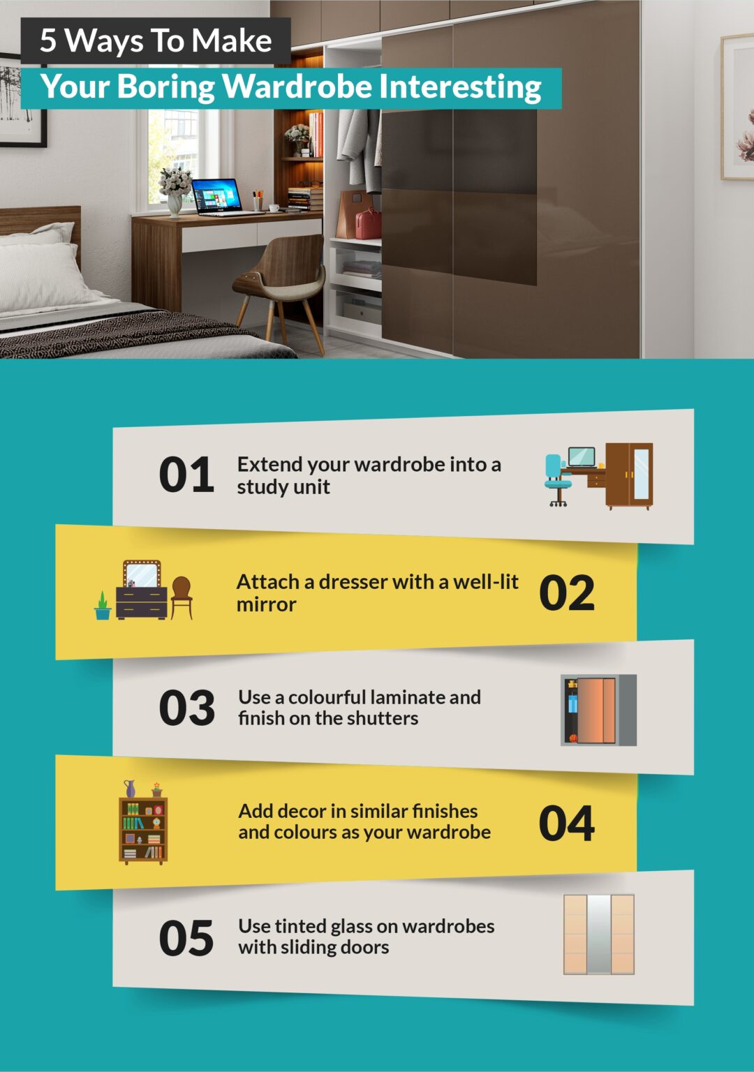 Modern Wardrobe Design Ideas to Organize Stylish Bedrooms