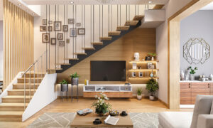 Smart TV Unit Designs for Under the Staircase Space