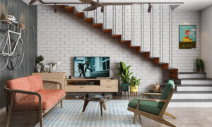 Smart TV Unit Designs for Under the Staircase Space