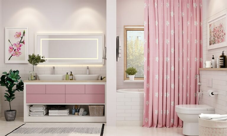 Modern Pink Bathroom Ideas For Urban Homes | DesignCafe