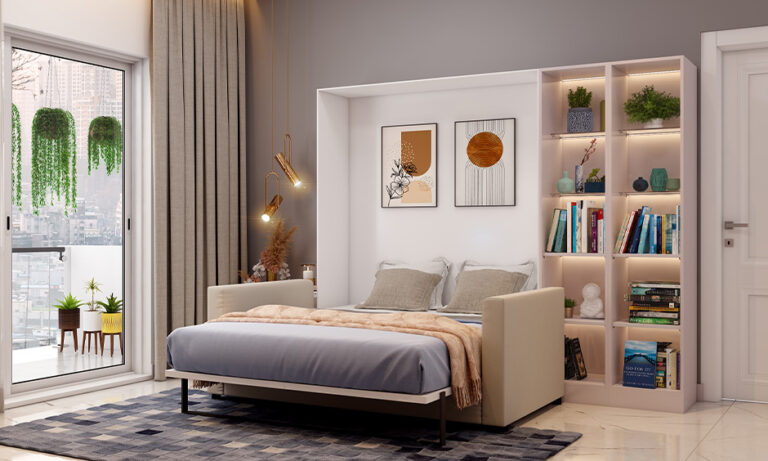 Small Bedroom Furniture Arrangement Guide | DesignCafe