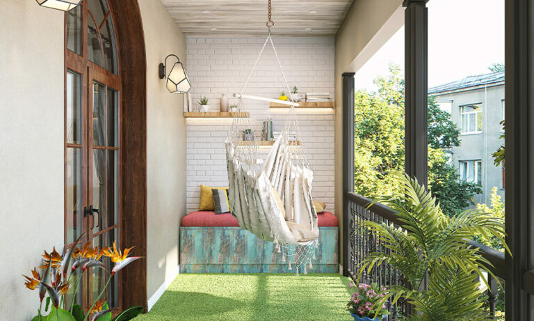 7 Ideas Of Styling With A Hanging Swing Chair | DesignCafe
