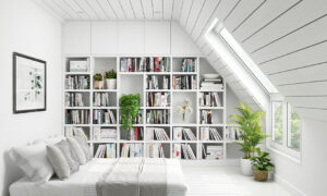 The Ultimate Guide To Designing A Small Home Library | DesignCafe