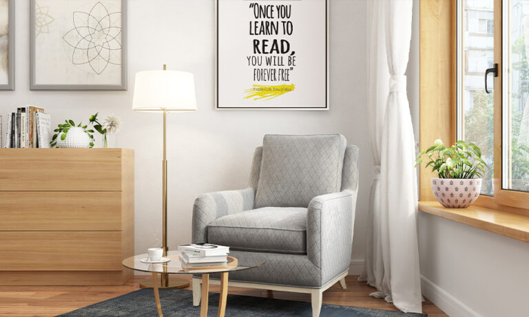 The Ultimate Guide To Designing A Small Home Library | DesignCafe