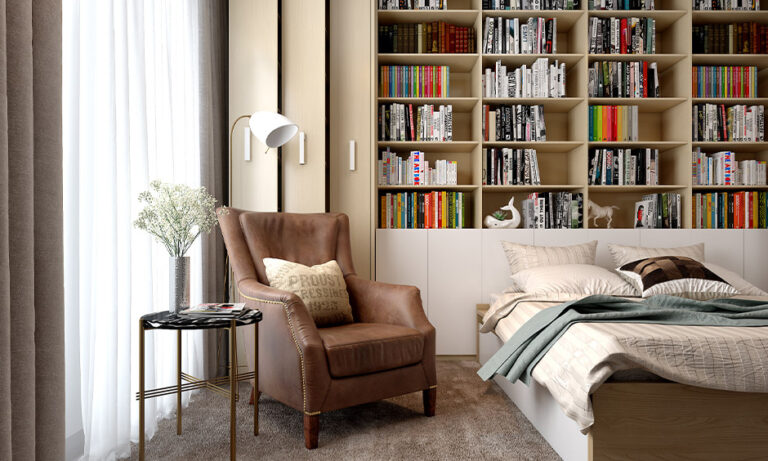 The Ultimate Guide To Designing A Small Home Library | DesignCafe