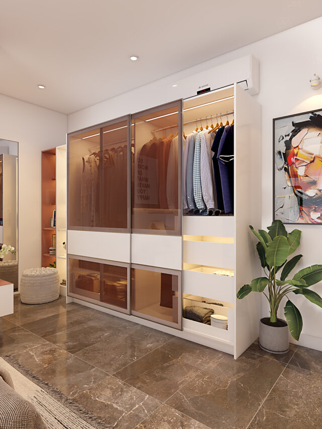 11 Stylish Sliding Door Wardrobe Designs For Bedroom - DesignCafe