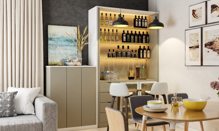 How To Design a Striking Yet Functional Home Bar | DesignCafe