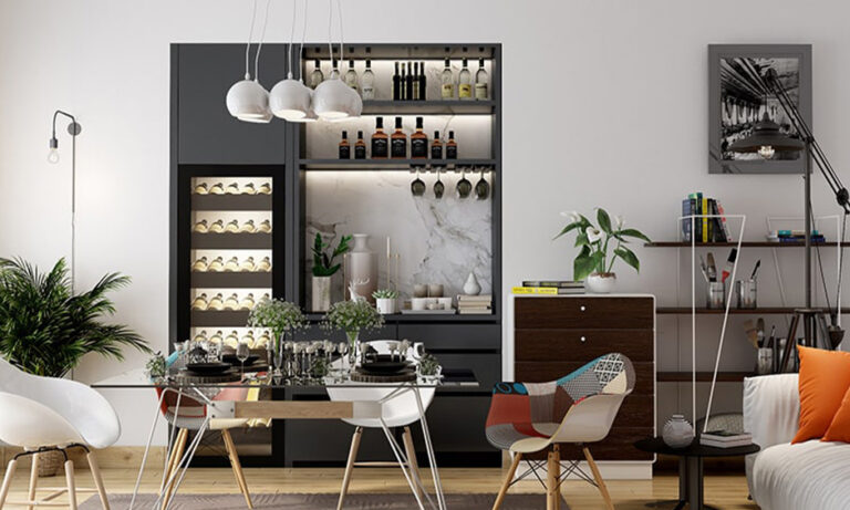 How To Design a Striking Yet Functional Home Bar | DesignCafe