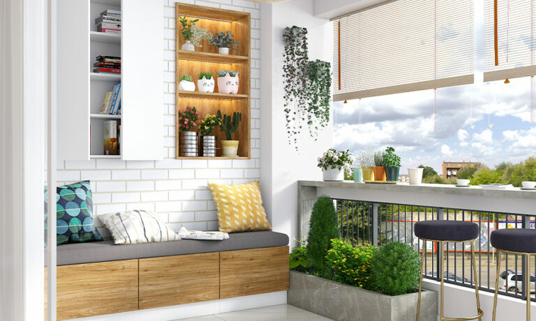 Balcony Storage Ideas To Add Functionality To Your Space | DesignCafe