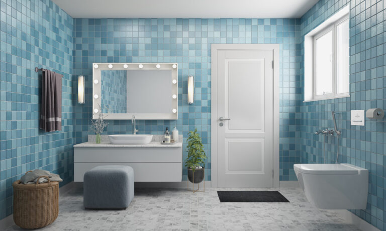 6 Blue Bathroom Tile Ideas For Floors And Walls