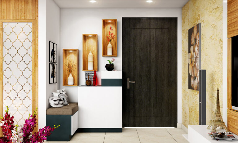 Shoe Rack Design With Seat Ideas For Home’s Entrance