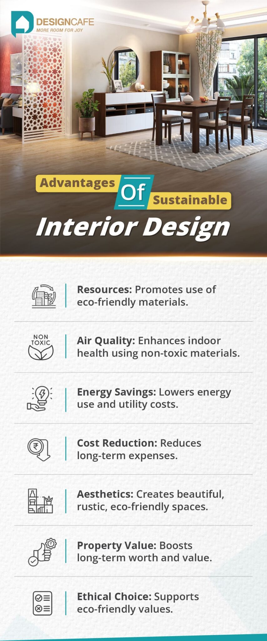 10 Sustainable Interior Design Ideas For Your Home | DesignCafe