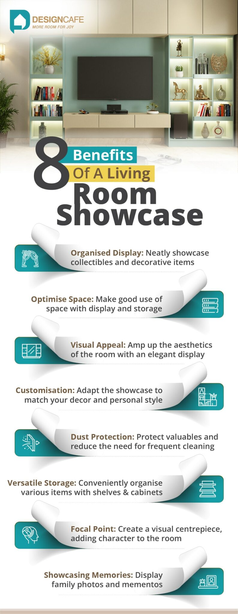 8 Elegant Showcase Designs for Modern Living