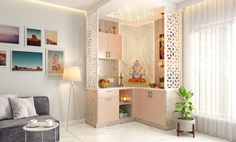 TV Unit With Mandir Designs You’ll Love | DesignCafe