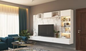 Marble TV Unit Designs: Elevate Your Living Room's Elegance