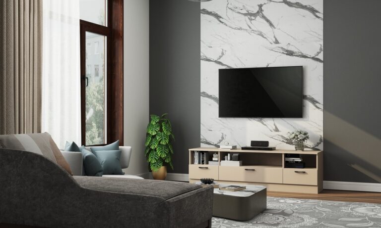 Marble TV Unit Designs: Elevate Your Living Room's Elegance