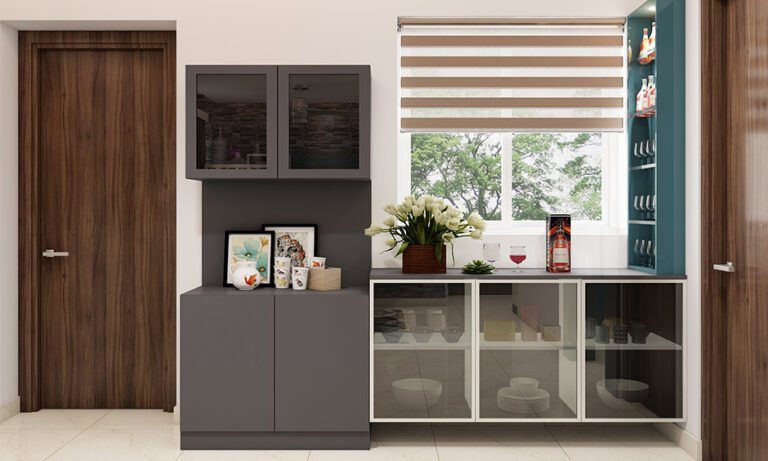 7 Stunning Glass Crockery Cabinet Designs For Your Home | DesignCafe